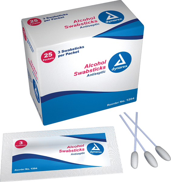 Alcohol Swabstick, 3 Pack | The Breathing Shop
