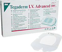 Tegaderm I.V. Transparent Adhesive Advanced Securement Dressing 4" x 4 ...