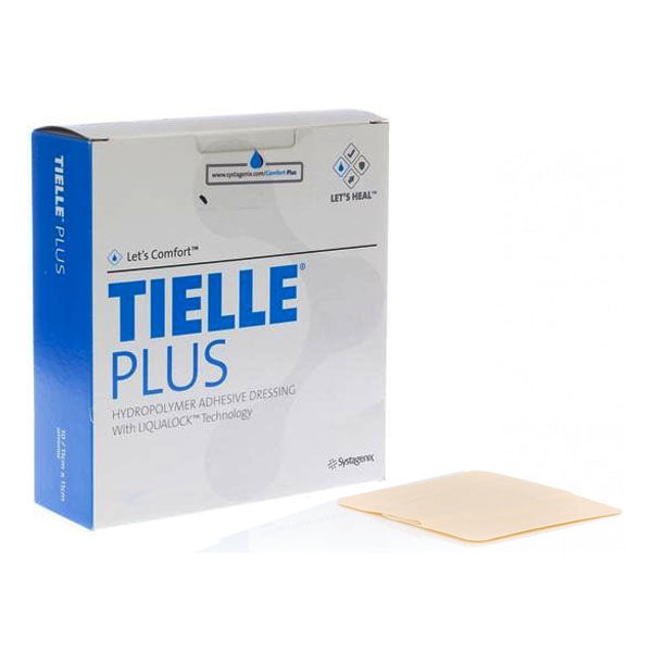TIELLE Plus Adhesive Hydropolymer Dressing 5-7/8" x 7-3/4" | The ...