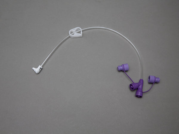 Universal Low Profile Feeding Tube Extension set 12" Dual ENFit Port ...