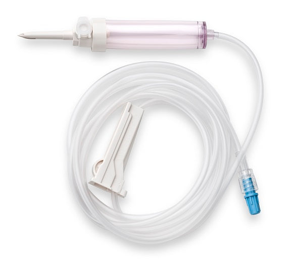 Administration Set with Universal Spike Drip Chamber 84", 11 mL Priming ...