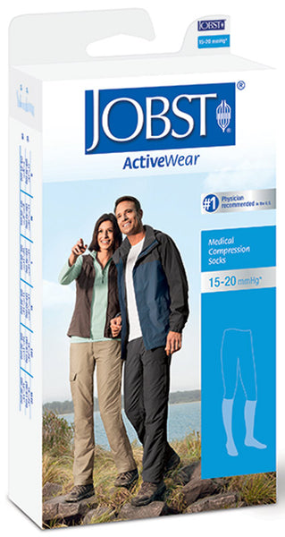 JOBST ActiveWear Knee-High Moderate Compression Socks X-Large, Black ...