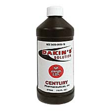 Dakin's Solution Half Strength .25%, 16 oz. Bottle | The Breathing Shop