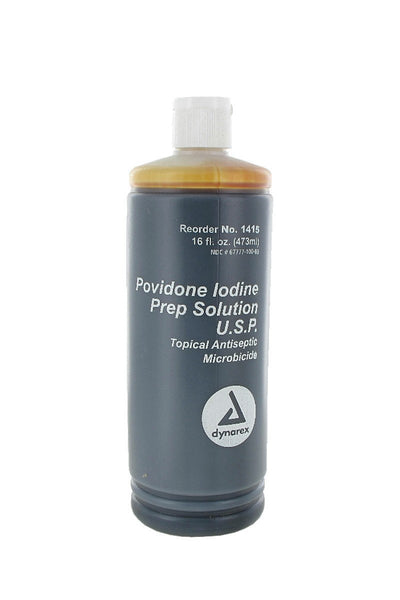 Povidone Iodine Prep Solution 10% USP, 16 oz. Bottle | The Breathing Shop