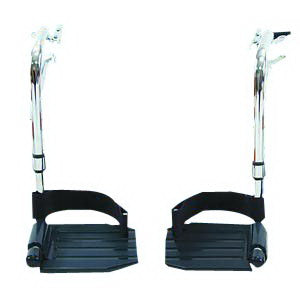 Swingaway Hemi Footrests with Heel Loop Composite Footplate, 1-1/2 ...