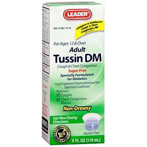 Leader Tussin DM Liquid Formula, 4 oz. | The Breathing Shop
