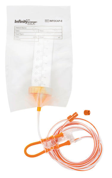 Infinity Orange Screw Cap Enteral Pump Delivery Set with ENFit ...
