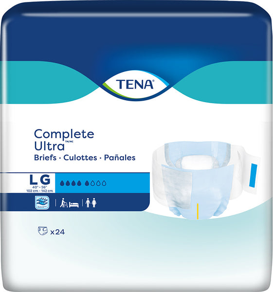 TENA Complete Ultra Brief, Large 40" - 56", 24 Count | The Breathing Shop