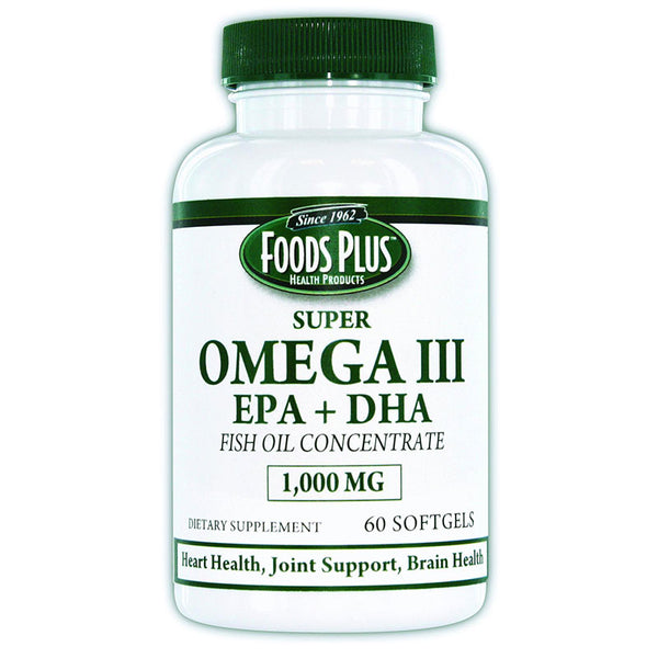 Omega III EPA Fish Oil 1000 mg (60 Count) | The Breathing Shop
